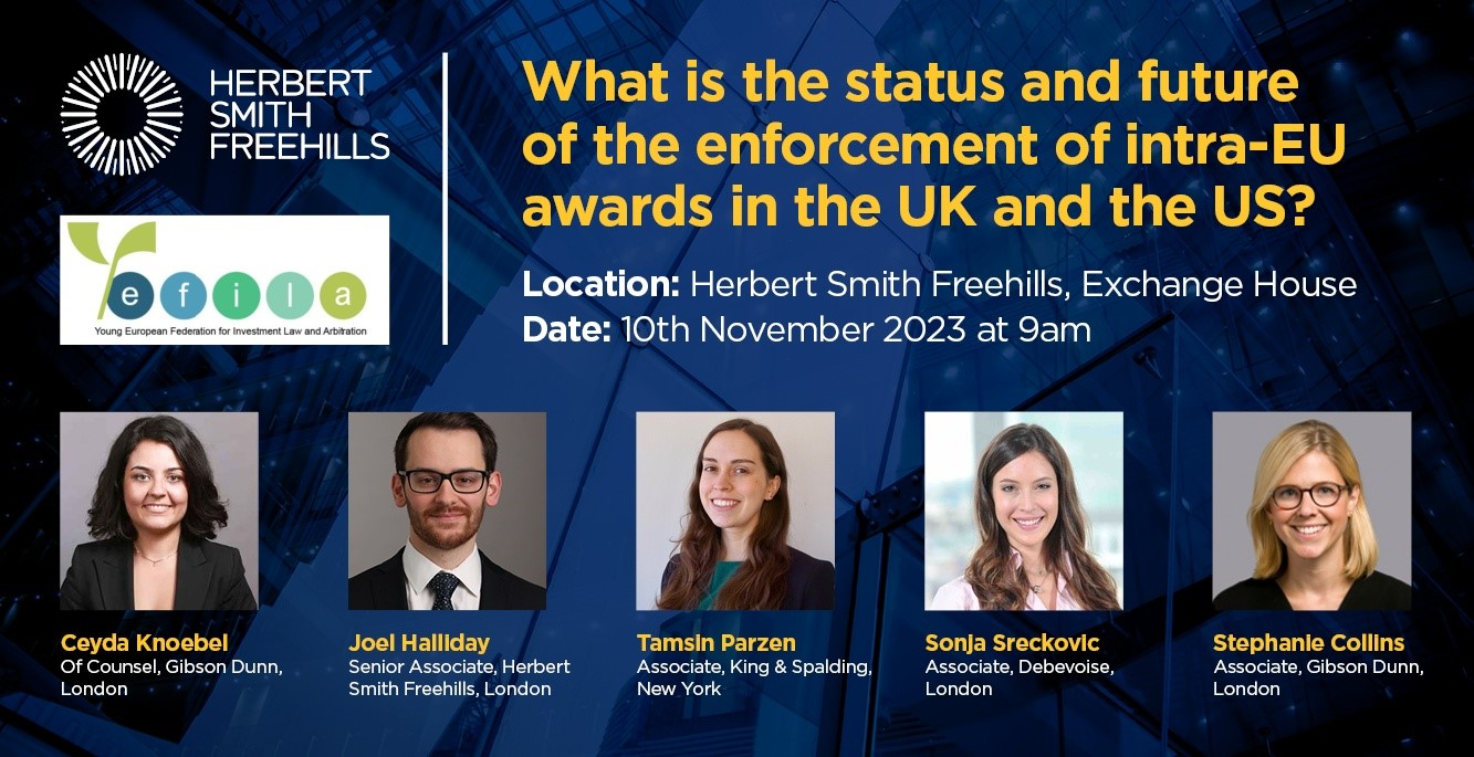 Young EFILA London event 2023 – EFILA – EU Investment Law and Arbitration