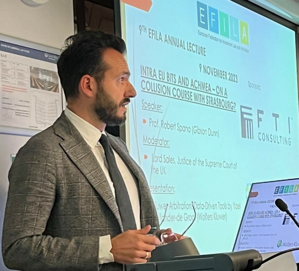 Annual Lecture 2023 – EFILA – EU Investment Law and Arbitration